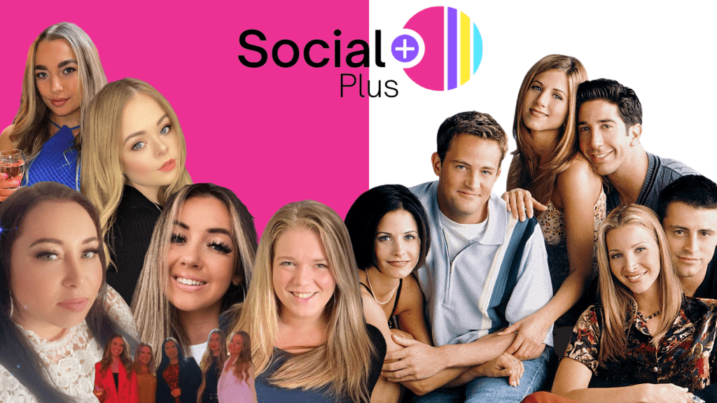 The Social+ Team As Friends Characters • Social Plus